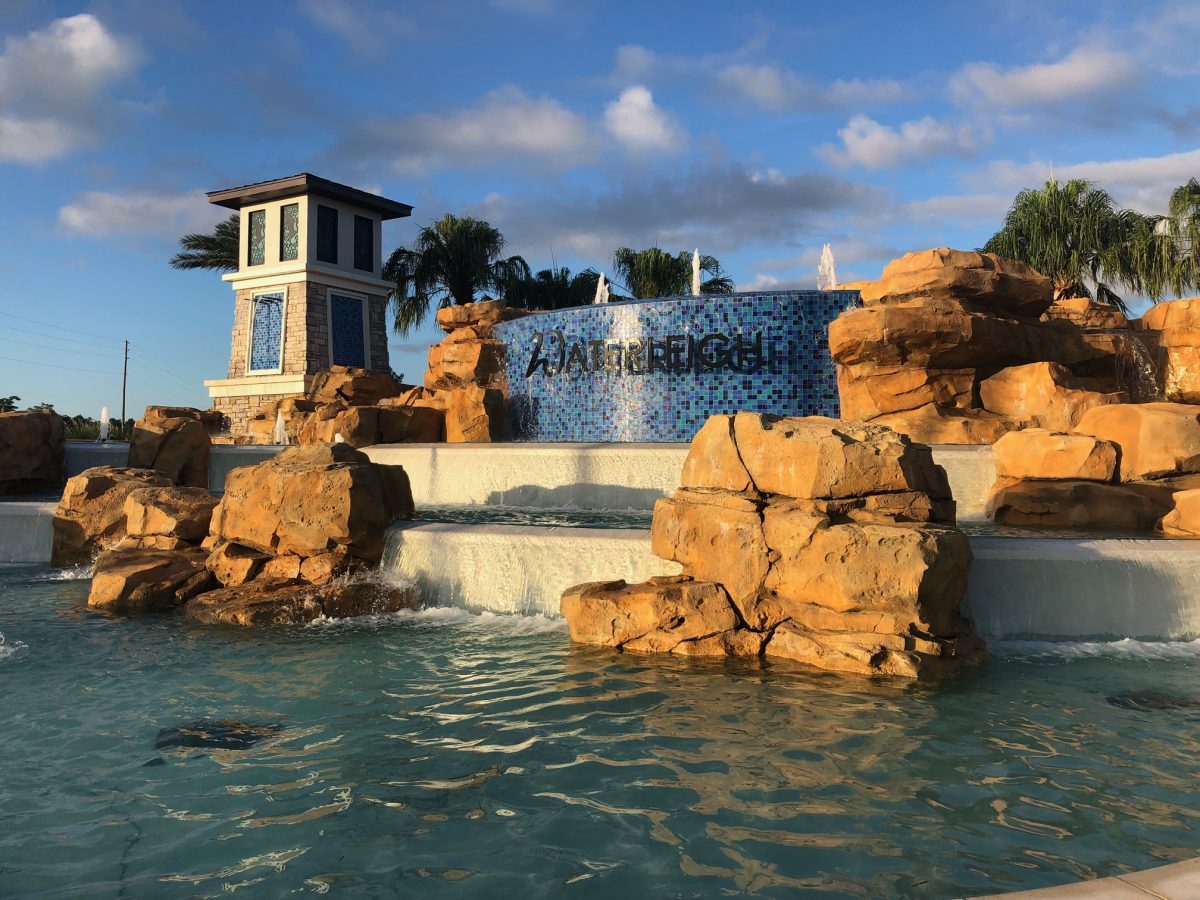 Waterleigh Entry Water Feature in Orlando, FL | COST of WI